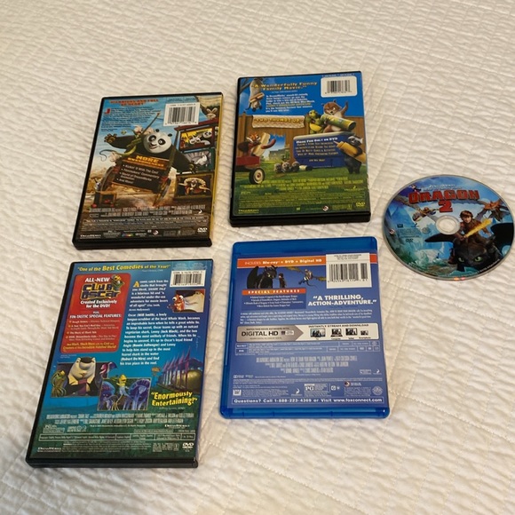 Dreamworks | Portable Audio & Video | 5 Dreamworks Dvds | Poshmark